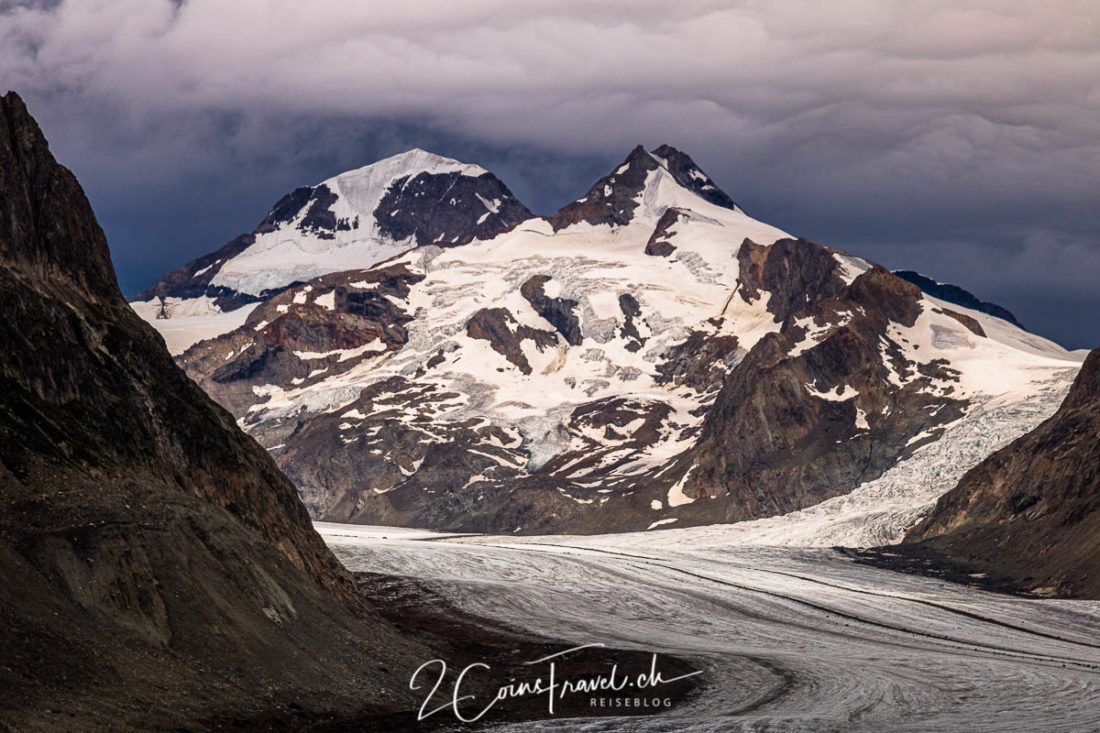 Wanderung am Aletschgletscher dem UNESCO Welterbe im Kanton Wallis