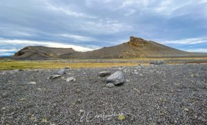 Ausflug zum Hrossaborg Vulkankrater im Hochland von Island