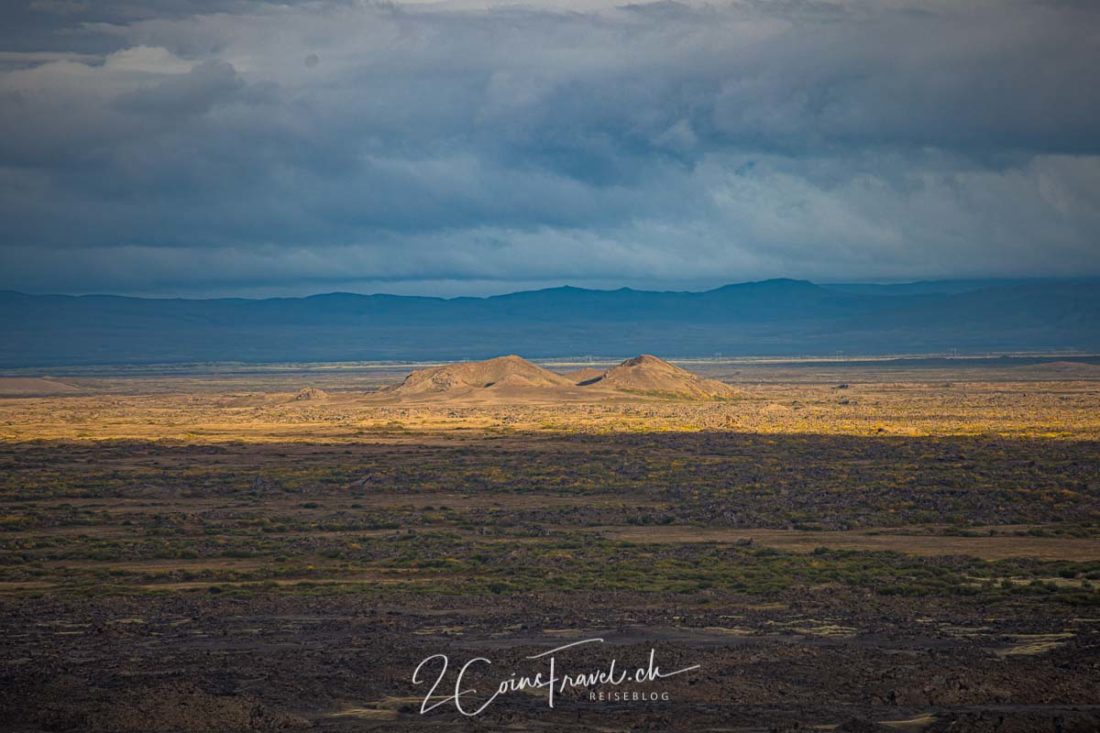 Ausflug zum Hrossaborg Vulkankrater im Hochland von Island
