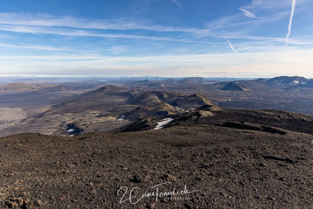 Wanderung auf den Vulkan Hekla auf Island