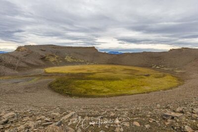 Ausflug zum Hrossaborg Vulkankrater im Hochland von Island